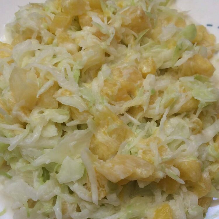 Receta para hacer ensalada de repollo y piña ⇨ Saludable y Fácil